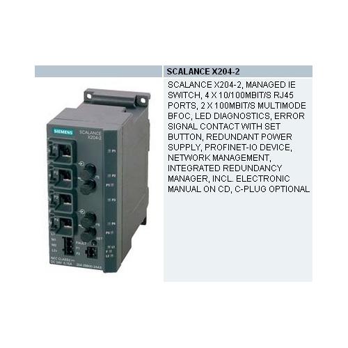 西门子工业交换机SCALANCE X204-2(6GK5204-2BB10-2AA3) - 上海南奕自动化技术有限公司 - 化工设备网